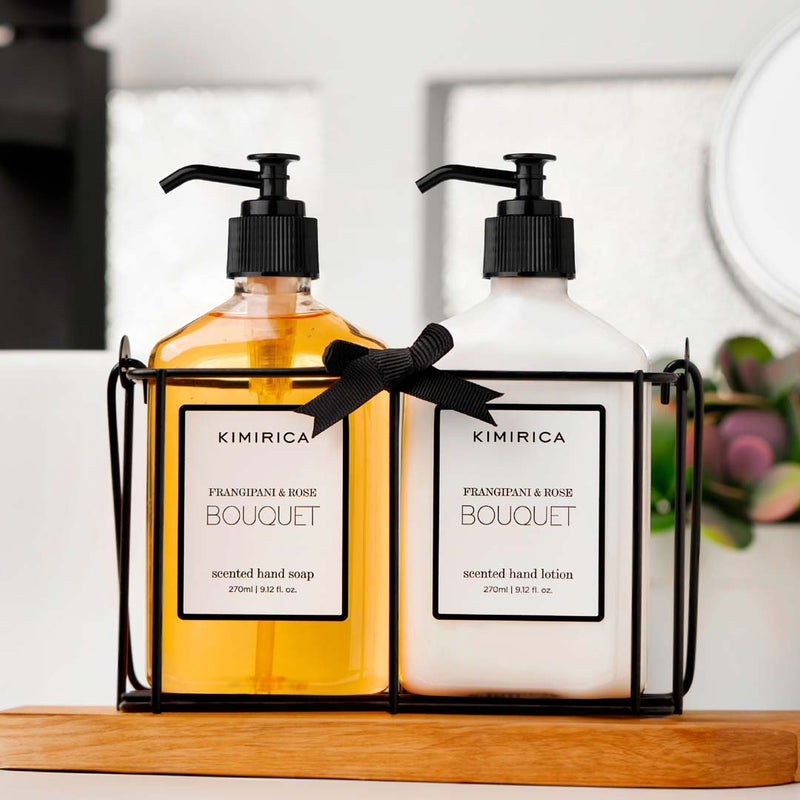 Buy Luxury Hand Wash/Hand Lotion Caddy Set Online in India | Kimirica