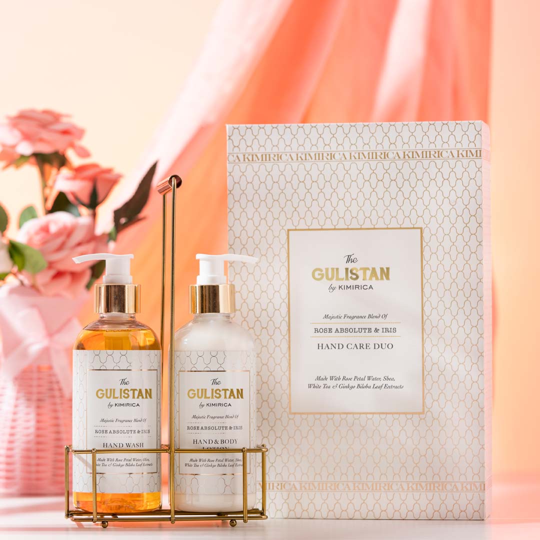 Buy Luxury Hand Wash/Hand Lotion Caddy Set Online in India | Kimirica