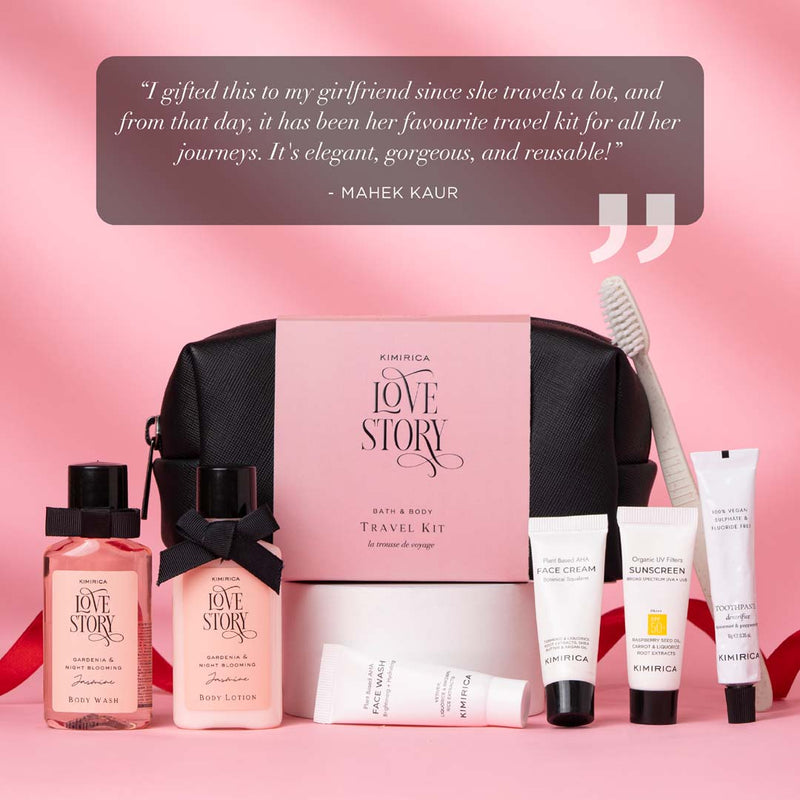 Get Love Story Travel Kit Online Best Price - Luxury Gift Set | Kimirica