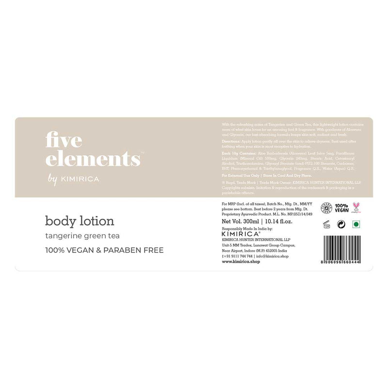 Buy Kimirica Five Elements Body Lotion for Hydrating Skin | Kimirica
